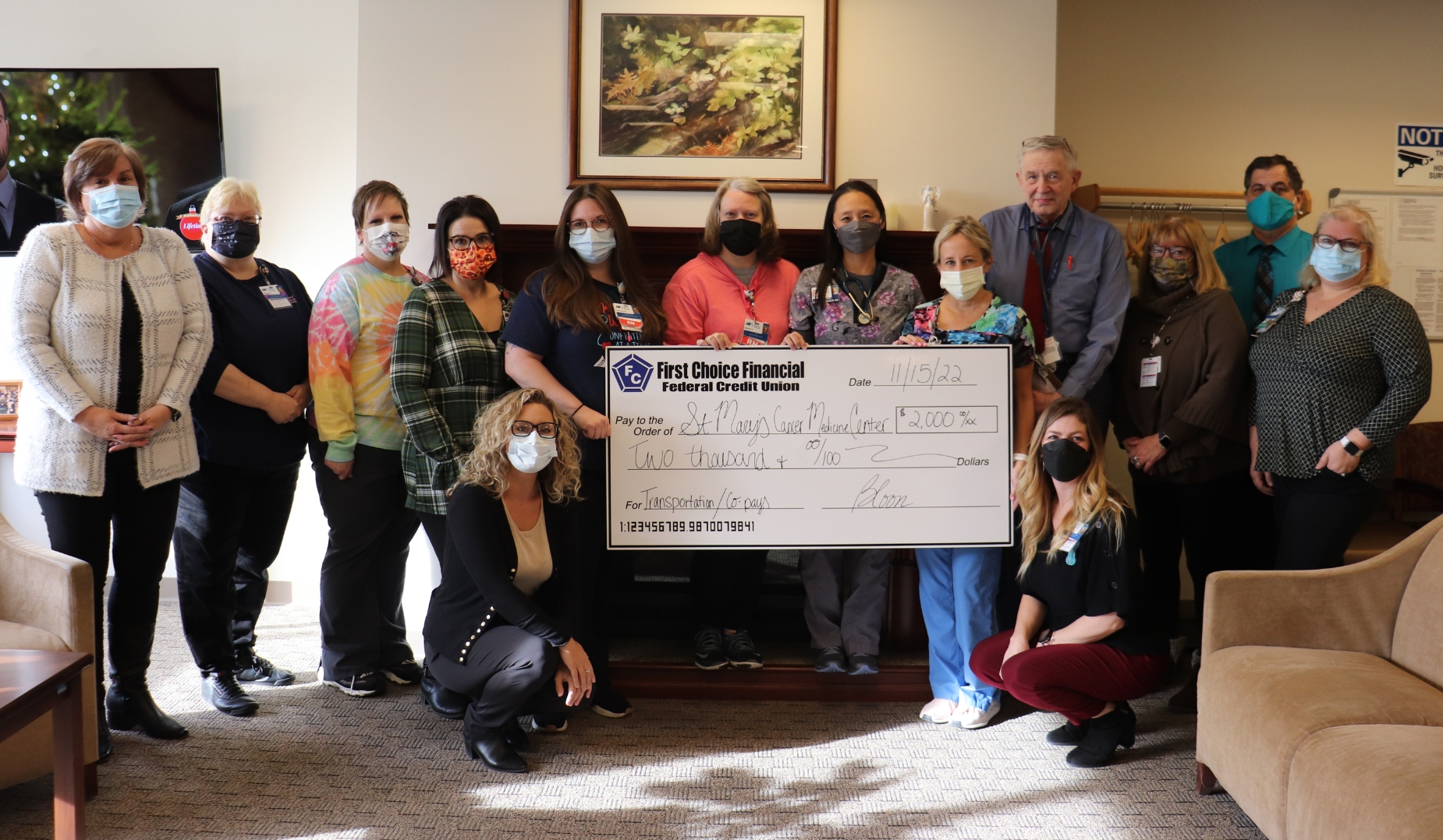 Tesiero Cancer Center Receives Donation From First Choice Federal tesiero-cancer-center-receives-donation-from-first-choice-federal