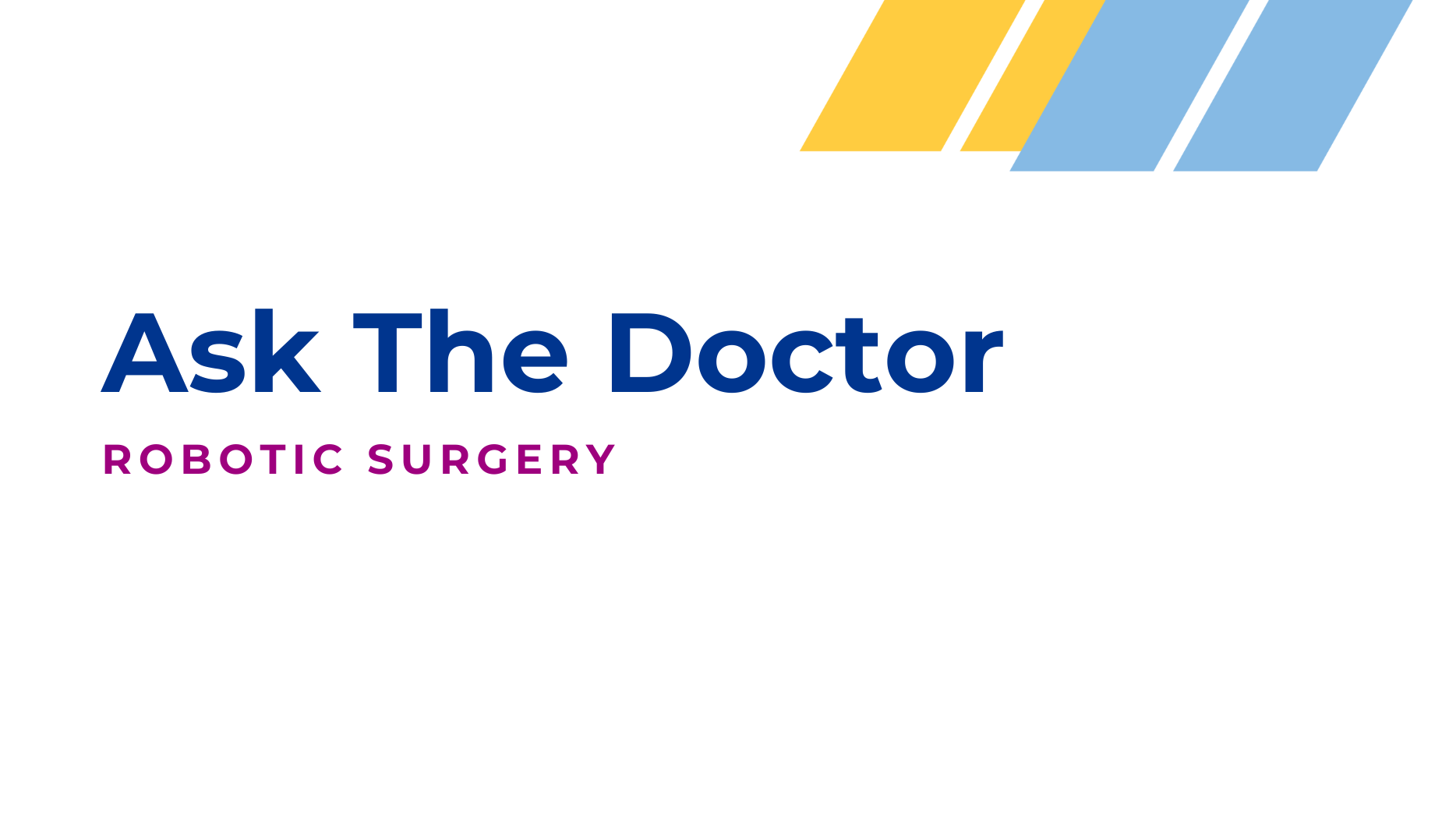 Ask The Doctor: Ronald R Marsh, MD - SMH